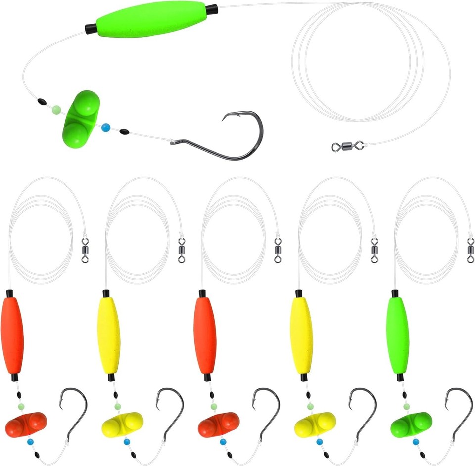 Rigs Catfishing Tackle Santee Rig 5/0 6/0 Circle Hooks for Peg Floats ...