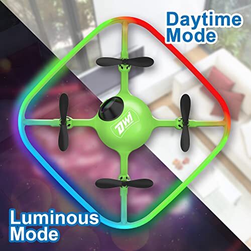Mini Drone for Kids, LED Lights Remote Control Drone, Nano RC ...