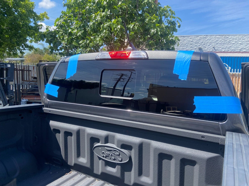 Fits 2019-2023 Ford Ranger Pickup Manual Slider Back Glass Window with ...