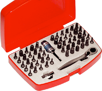 58 Piece 1/4" Hex Power Bit Set T&E Tools TX055 | eBay