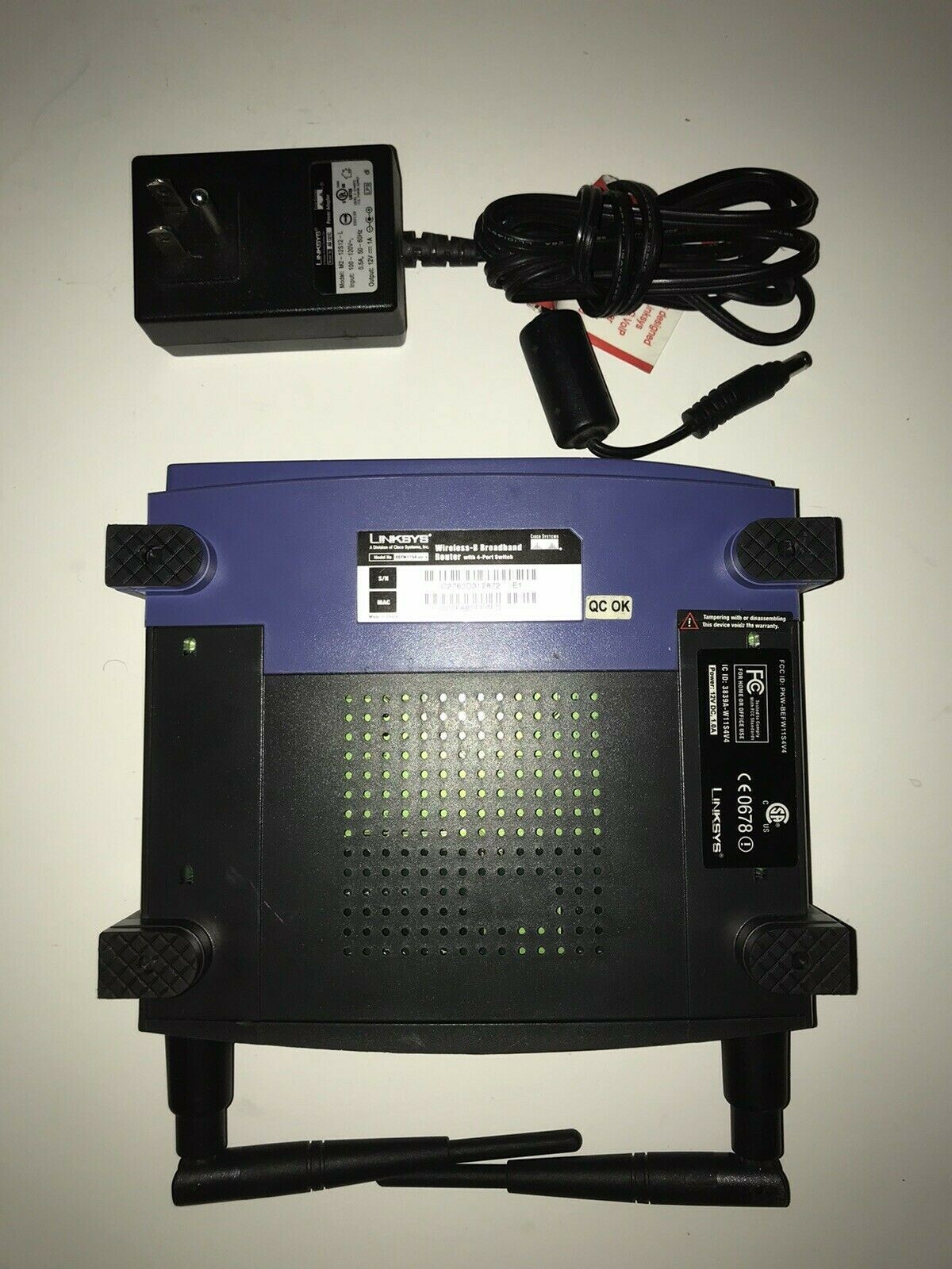 LINKSYS Wireless-B Broadband Router with 4-Port Switch BEFW1154 ver. 4 ...