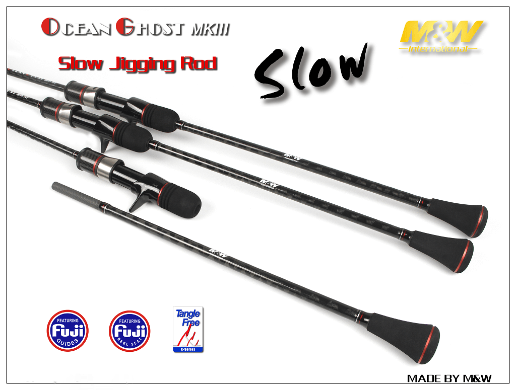 MW Ocean Ghost III Slow Pitch Jigging Fishing Rod Saltwater Super Light ...