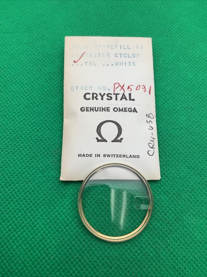 Genuine Omega 5031 PX Watch Crystal With Tension Ring, NOS | eBay