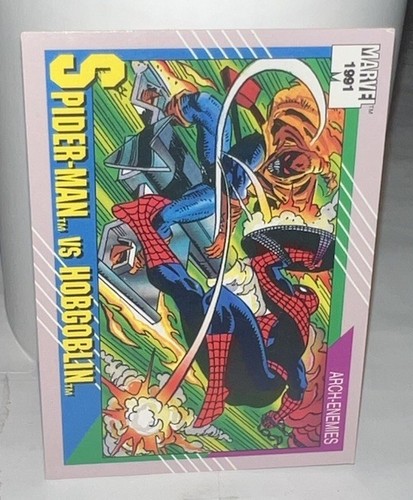 SPIDER-MAN vs. HOBGOBLIN 1991 Impel Marvel Universe Arch-Enemies #98 | eBay