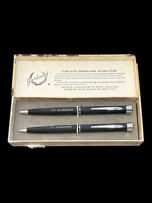 Vintage Garland Heirloom Pen And Pencil Set L T Ollesheimer Co 74th ...