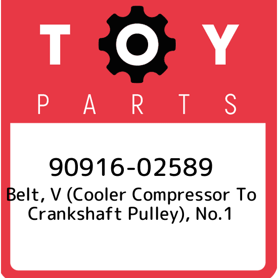 90916-02589 Toyota Belt, v (cooler compressor to crankshaft pulley), no ...