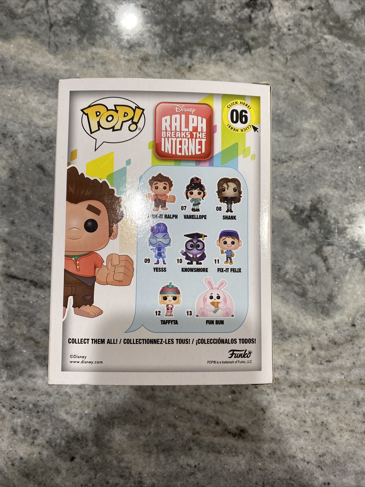 New Funko POP Ralph Breaks The Internet Wreck-It Ralph #06 Vinyl Figure ...