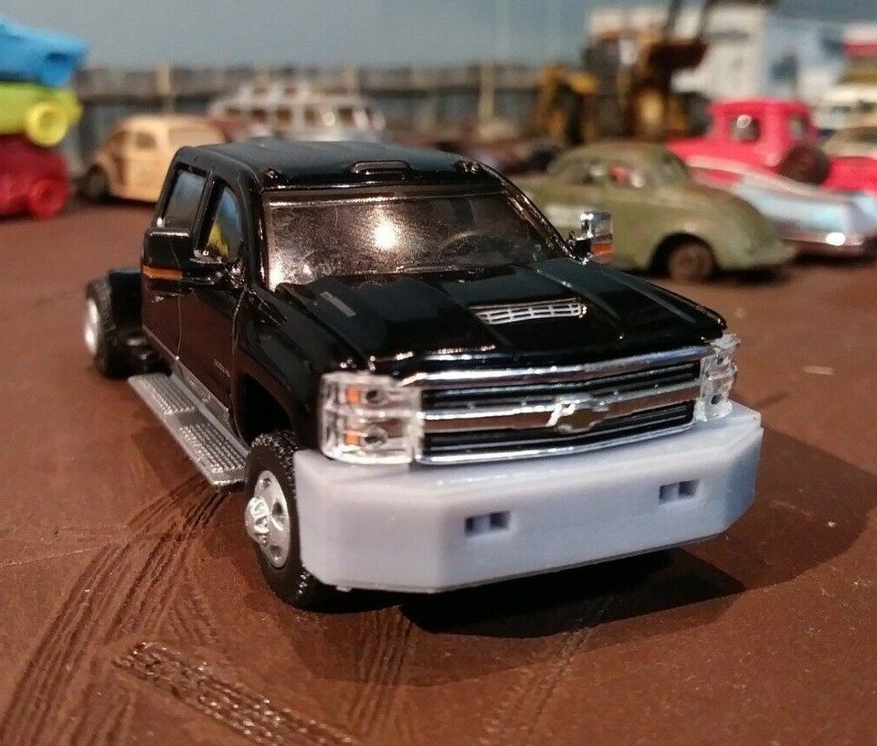 1/64 wrecker push bumper Greenlight Silverado dually 3500 Tow truck 3d ...