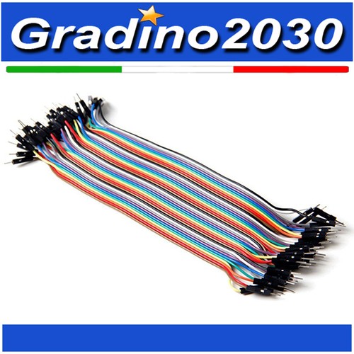 40 Cavi Dupont Maschio Maschio 20cm Jumpers - Cavetti Flessibili per ...