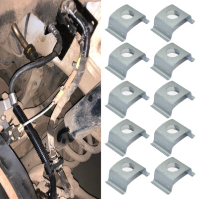 10X Brake Clutch Hose Line Retaining Clip Metal Clamp 34341163565 For ...