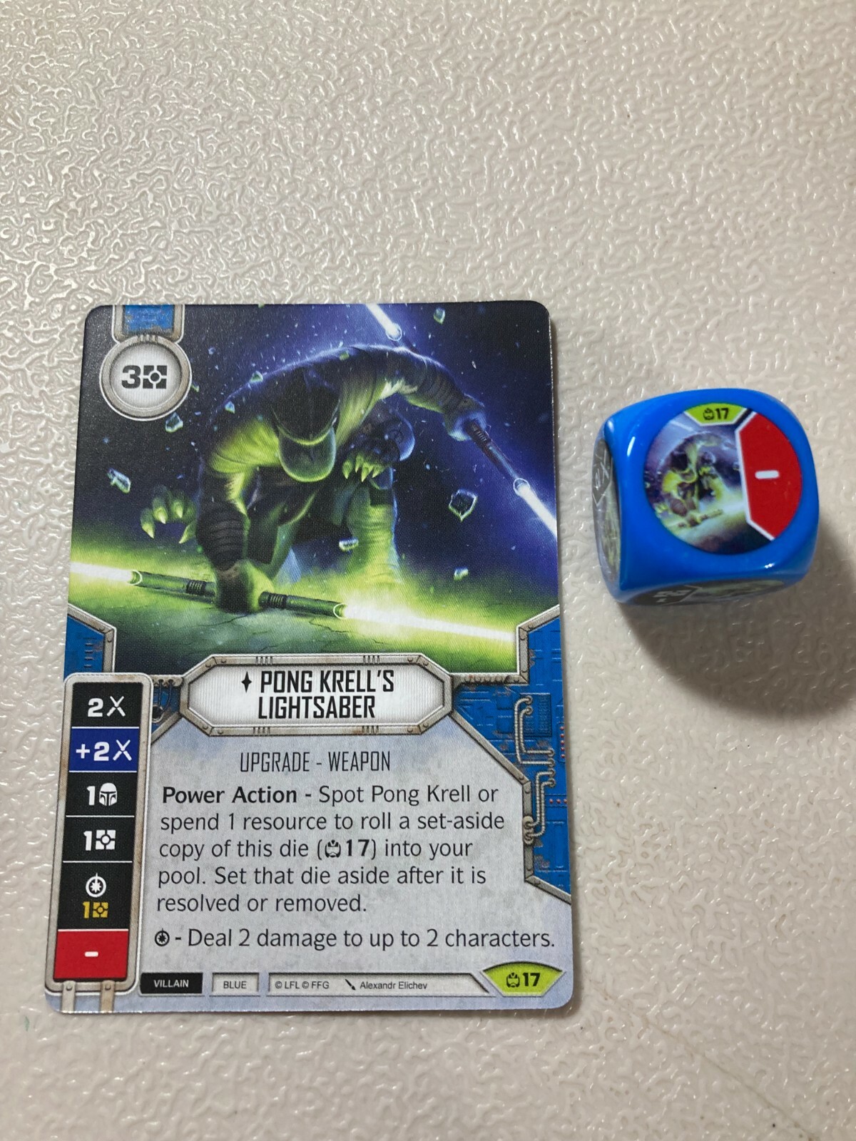 Star Wars Destiny Covert Missions Card & Die #17 Pong Krell's ...