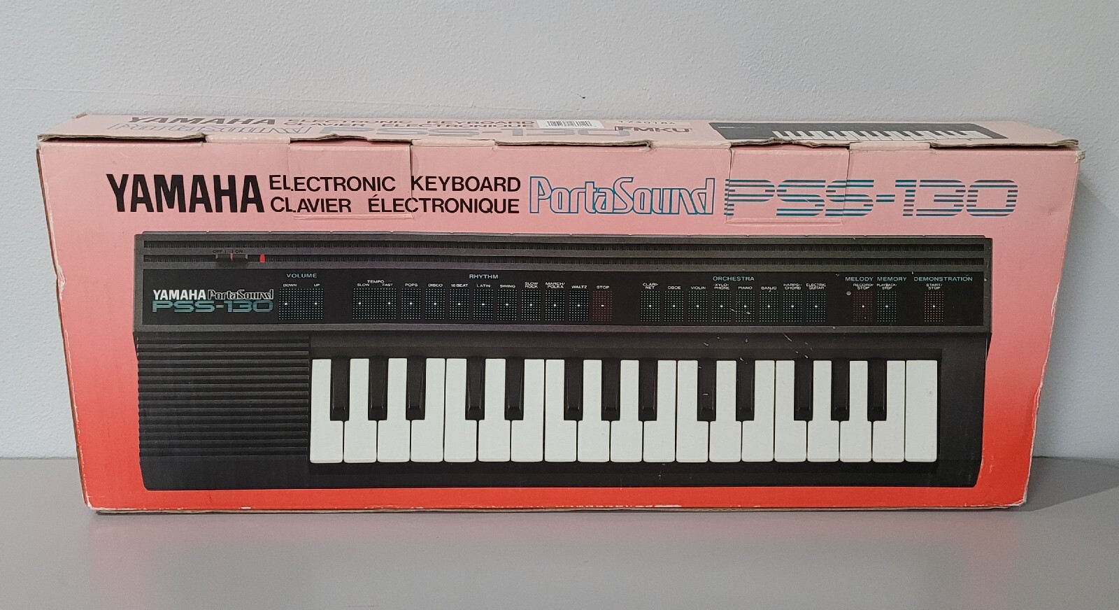 Vintage 1980s Yamaha PortaSound Pss-130 Electronic Music Keyboard Piano ...