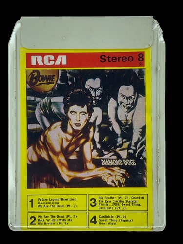 SEALED, David Bowie - Diamond Dogs APS1 0576, 8-Track Cartridge, UK ...