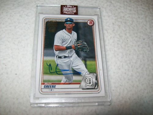 2023 TOPPS ARCHIVES 2020 RILEY GREENE AUTOGRAPH AUTO #D/99 DETROIT ...
