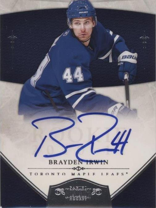 2010-11 Panini Dominion - Brayden Irwin #226 /199 (AU, RC) for sale ...