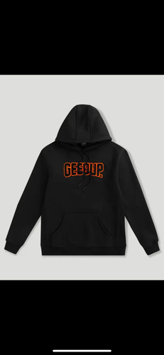 EXTRA SMALL - LARGE Geedup PFK Hoodie Black/Black Orange Free shipping ...