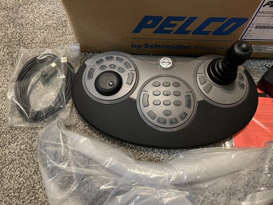 NEW Pelco KBD5000 Variable Speed Modular PTZ Joystick Keyboard With Jog ...