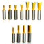 11 pc 1/2" Shank Dovetail and Straight Router Bit Set For INCRA ...
