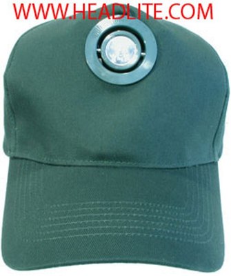 Head-Lite Original Hands Free Flashlight Hat - Hunter Green - Brand New ...