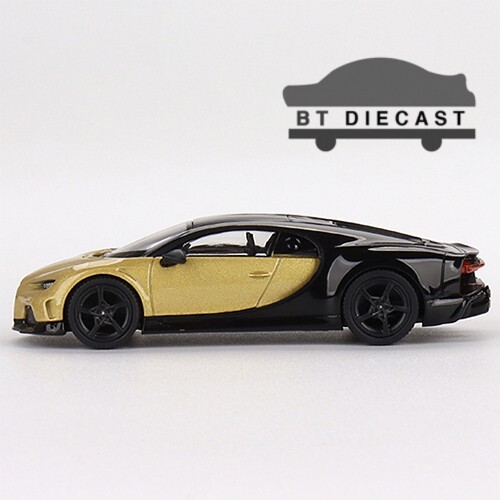 MINI GT BUGATTI CHIRON SUPER SPORT 1/64 DIECAST MODEL CAR GOLD / BLACK ...