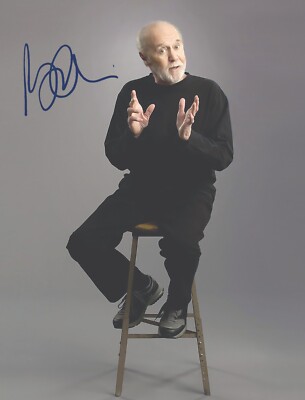 GEORGE CARLIN SIGNED PHOTO AUTOGRAPH HBO ORIGINAL SIGNATURE 8.5X11 ...