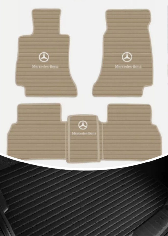 Black Mat For Mercedes Benz Car Floor Mats All Models Carpets Luxury ...