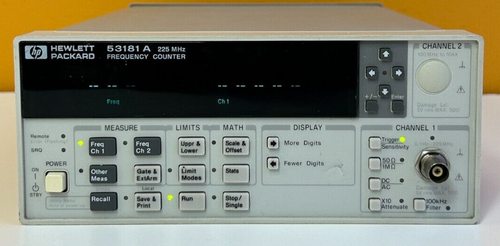 Agilent HP 53181A-010 225 MHz, Frequency Counter. ***For Parts / Repair ...