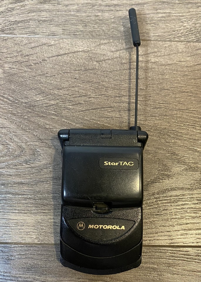 Vintage Motorla StarTAC Black Flip Cellular Phone - ST868W | eBay