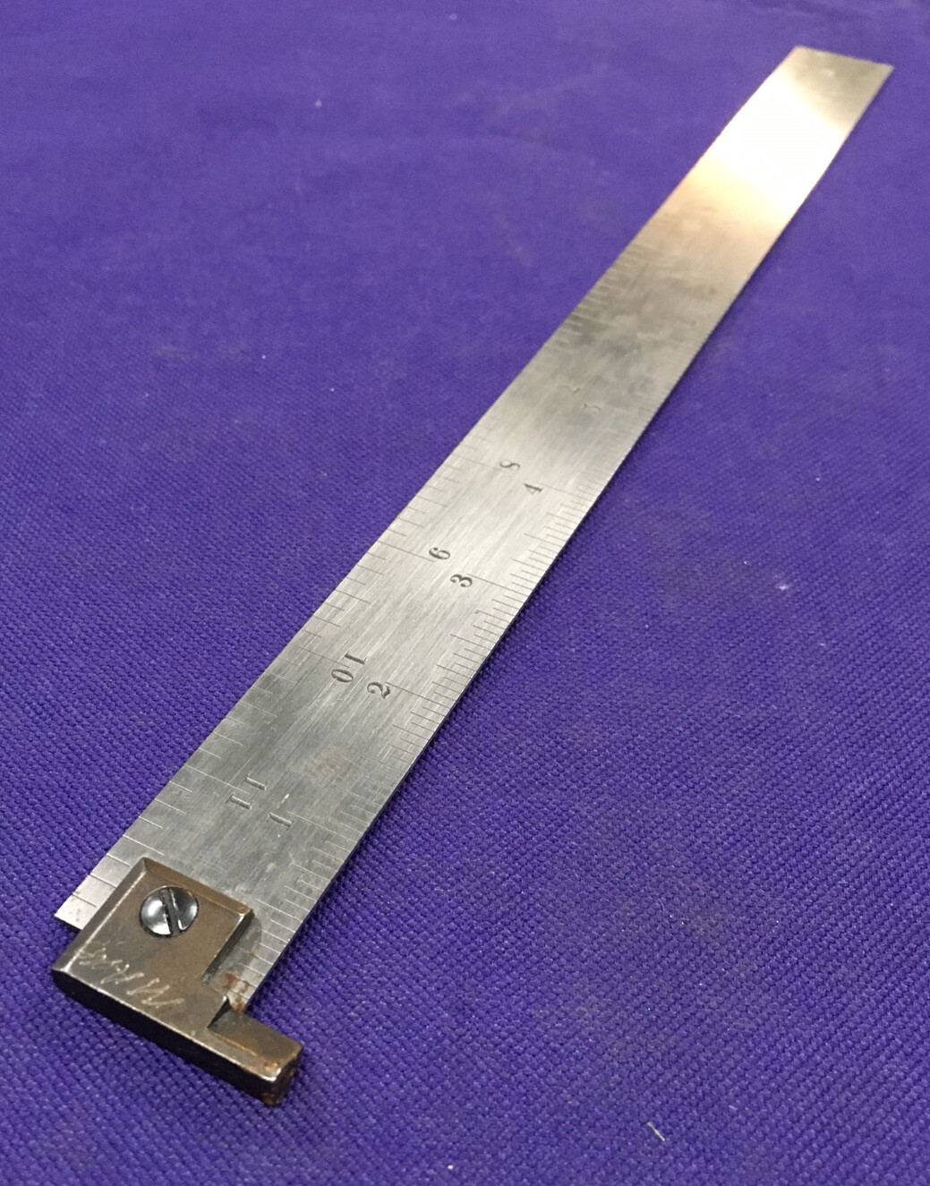 MIXED Box of Machinist Tools - SPI Protractor, Starrett Hook Rule ...