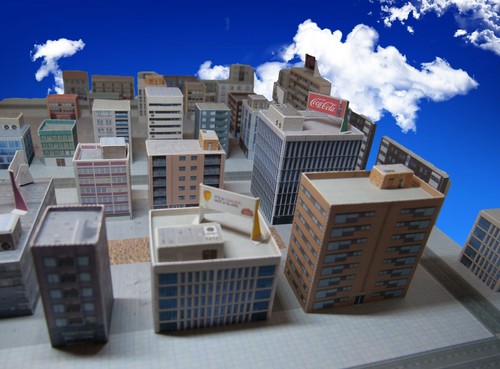 T Gauge Model Railway Buildings Pack 33 City Buildings 1/450 Scale Easy ...