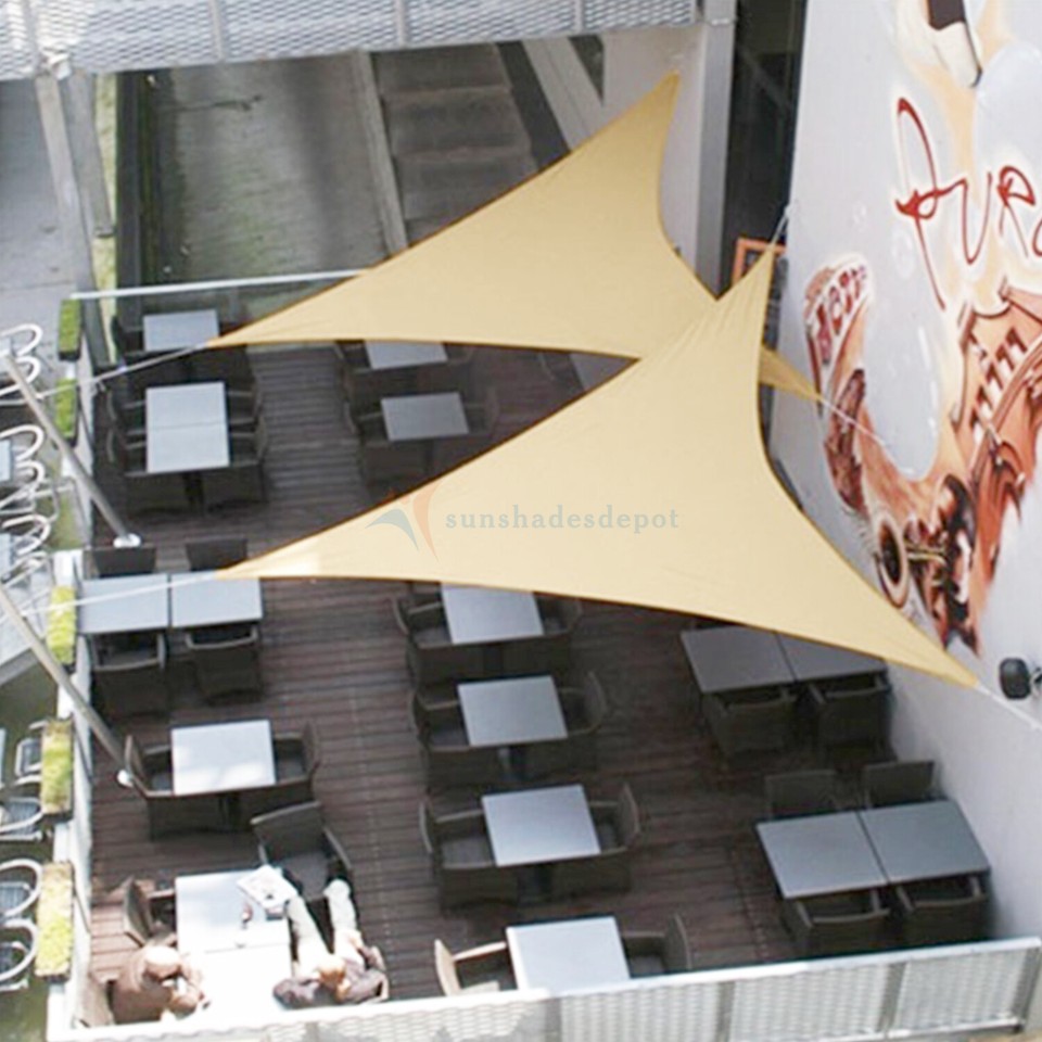 Sun Shade Sail Triangle Heavy Duty Canopy Cover for Outdoor Patio ...