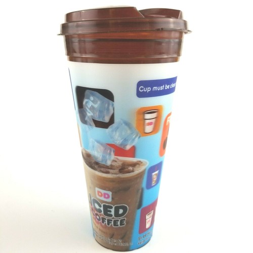 DD Dunkin' Donuts Lenticular Hot and Cold Beverage Coffee 24 Oz Plastic ...