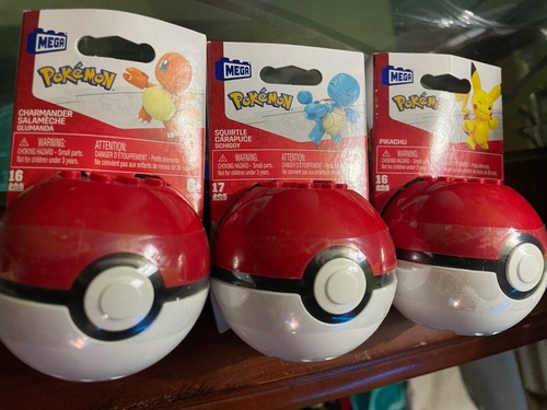Mega LEGO Pokémon Balls Set of 3 New Sealed Poke Ball Building Toy | eBay