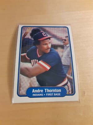 1982 Fleer #380 ANDRE THORNTON Cleveland Indians Baseball Card,1st ...
