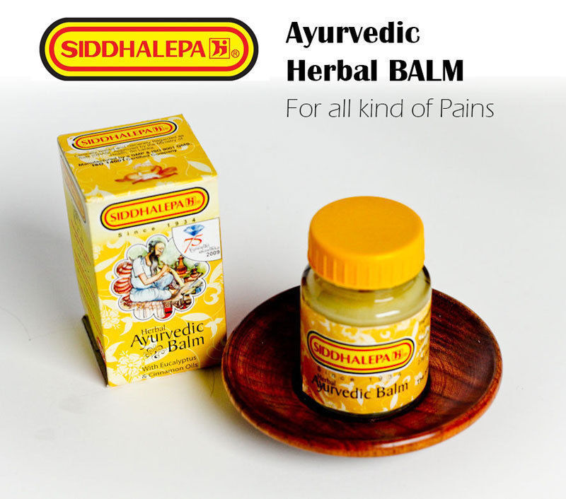 50g Siddhalepa Herbal Ayurvedic Balm - Pain Relief Remedy glass bottle ...