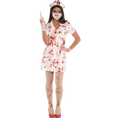 Bloody Nurse Uniform Halloween Costume Kit - Women Extra Large | eBay