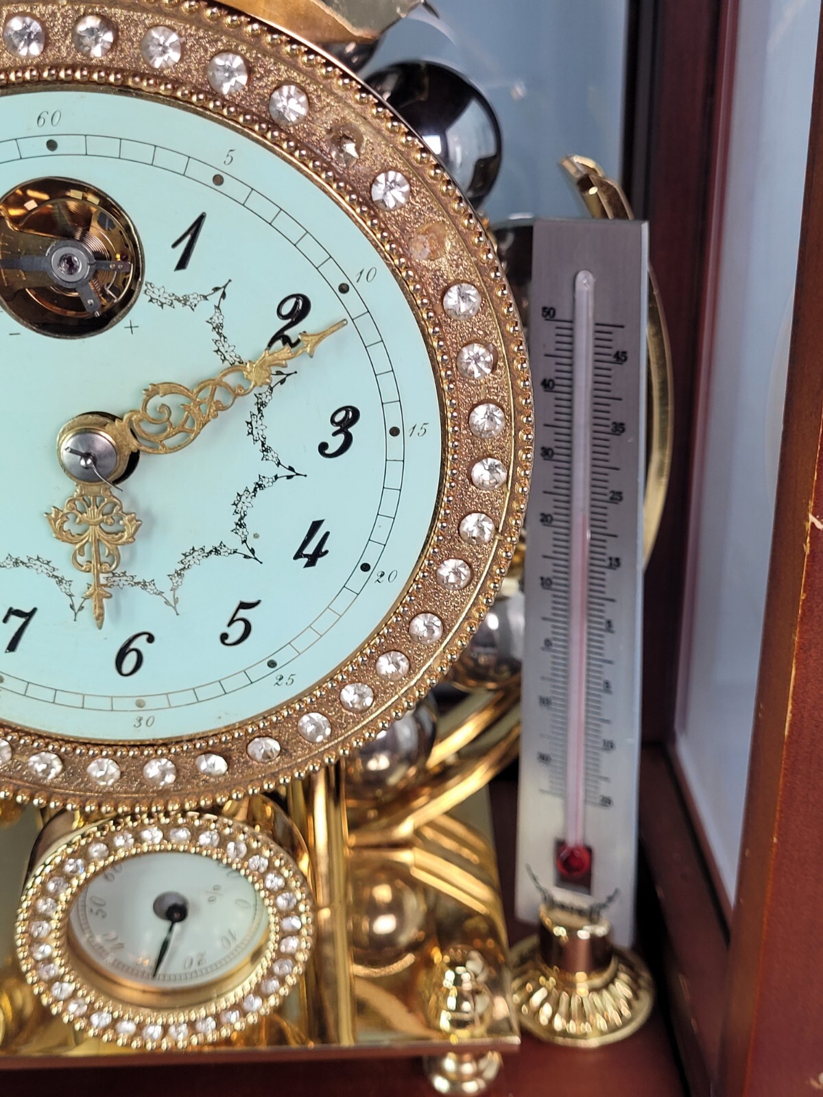 Large Spherical Rolling Ball Ferris Wheel Clock with weather station ...