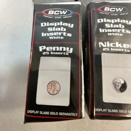 BCW Display Slab Coin Foam Inserts Dollar Half Quarter Dime Nickel ...