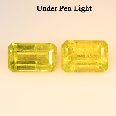 2 Pcs Color Change Titanite Sphene Untreated Natural Loose Gemstone ...