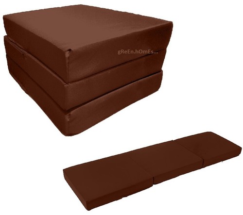 Fold Out CUBE Futon Single Guest Z - Chair Bed Folding Mattress Sofa ...
