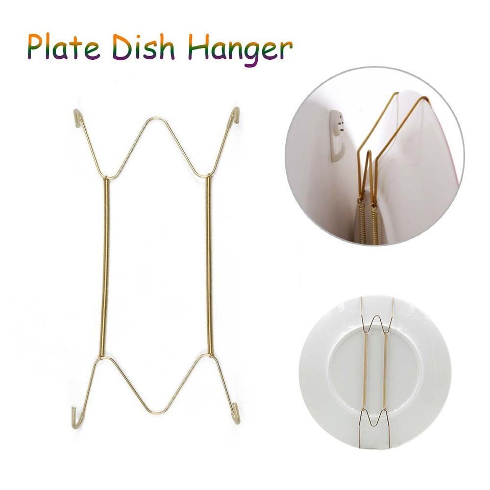 Wall Display Plate Dish Spring Hanger Holder Hangers Mount Securing ...