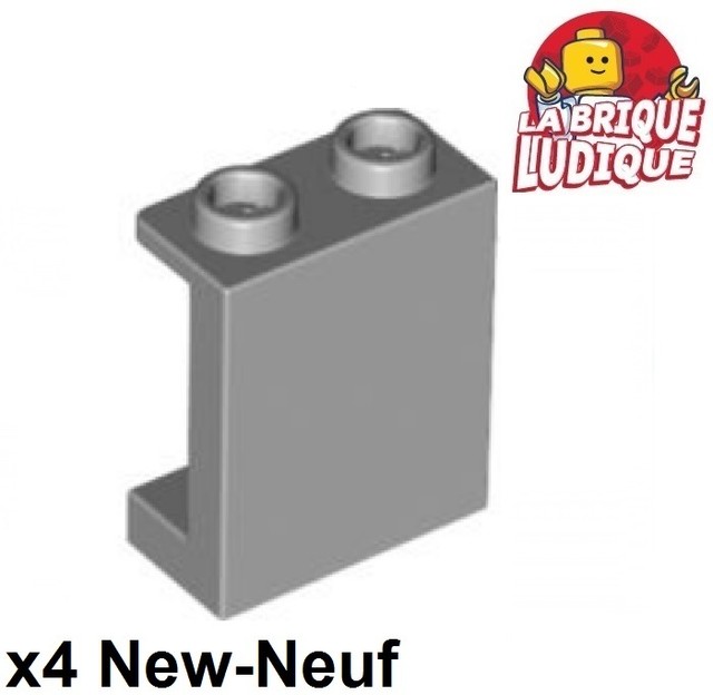 Lego X1 Light Bluish Gray 1x2x2 Panel Hollow Studs and Side Supports ...