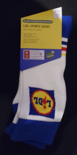 MENS LIDL WHITE SPORTS SOCKS 9-11.5 NEW UK | eBay
