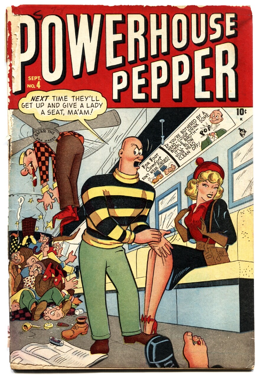 POWERHOUSE PEPPER #4 1948-TIMELY-BASIL WOLVERTON ART-SCARCE ISSUE-g- | eBay