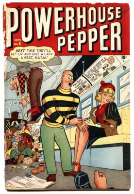 POWERHOUSE PEPPER #4 1948-TIMELY-BASIL WOLVERTON ART-SCARCE ISSUE-g- | eBay
