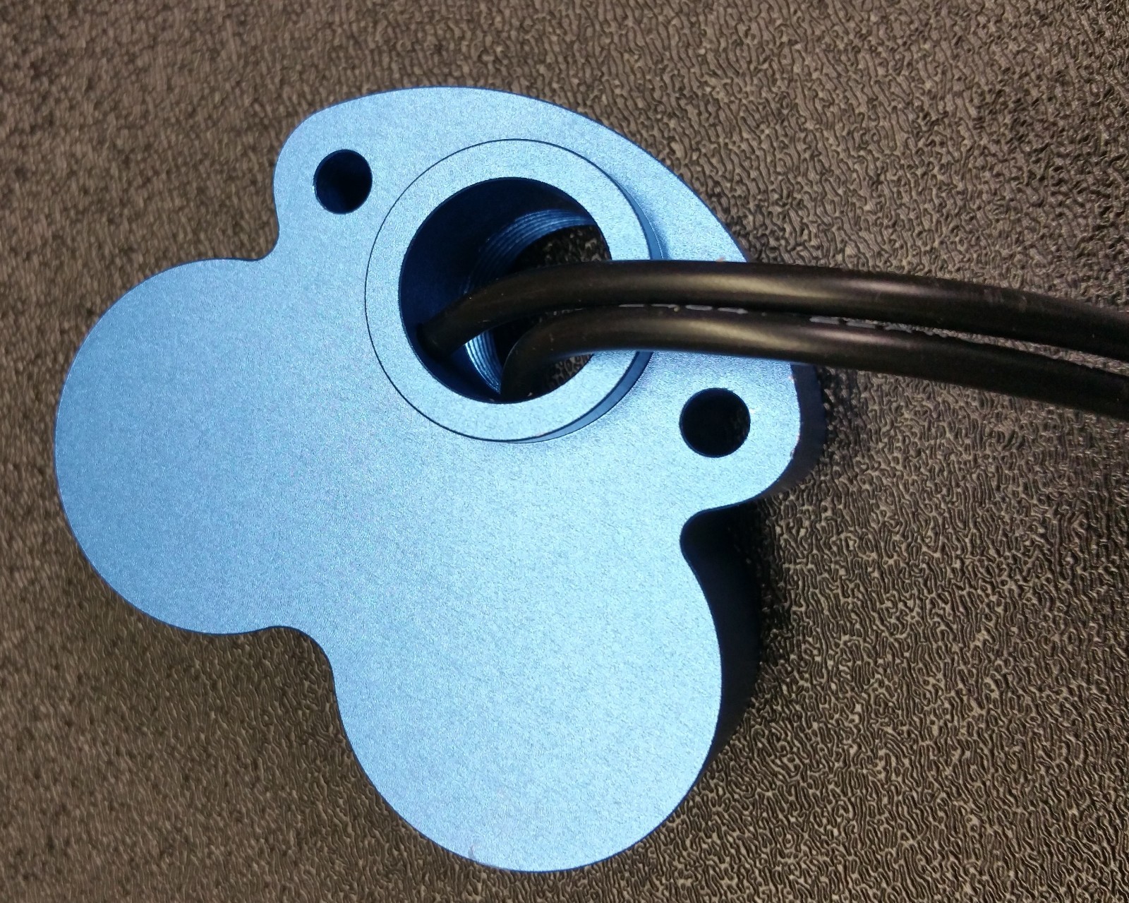 BLUE BURRIS-2 UNDERWATER LED BOAT TRANSOM PLUG DRAIN LIGHT UP TO 2400 ...