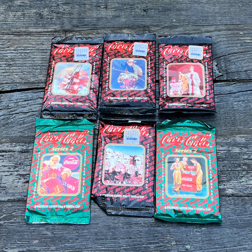 Coca Cola Collectors Cards Lot of 6 Series 1 and 2 1993 1994 Sealed ...