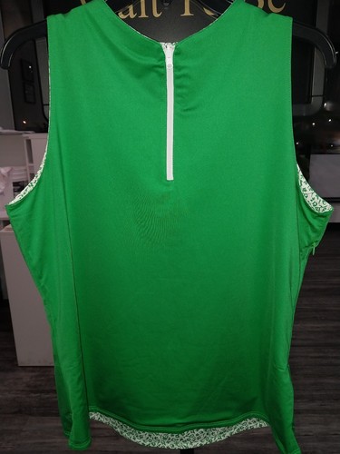 BELYN KEY Grass Green Wimbledon Reversible Sleeveless Golf Shirt Womens ...