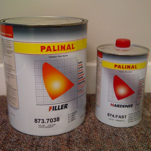 3Ltr Palinal Primer 873.7038 + 1Ltr Palinal 874 Fast Hardener / Grey ...