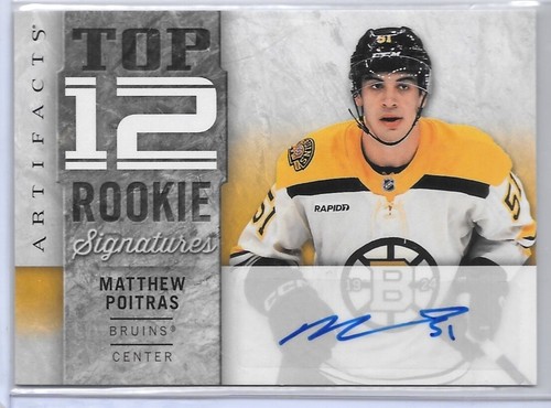 MATTHEW POITRAS 24-25 UD ART. TOP 12 ROOK. SIGN. UPDATE SP INS. RC AUTO ...